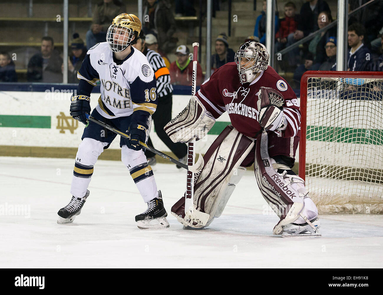 The Series. 08th Mar, 2015. Notre Dame center Connor Hurley (16) sets ...