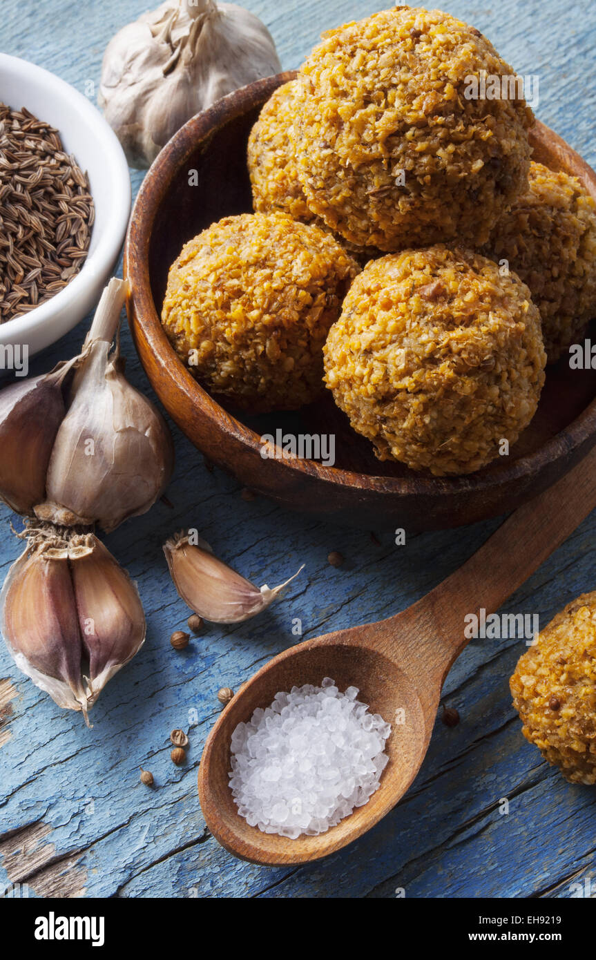 Healthy vegetarian falafel balls hi-res stock photography and images ...
