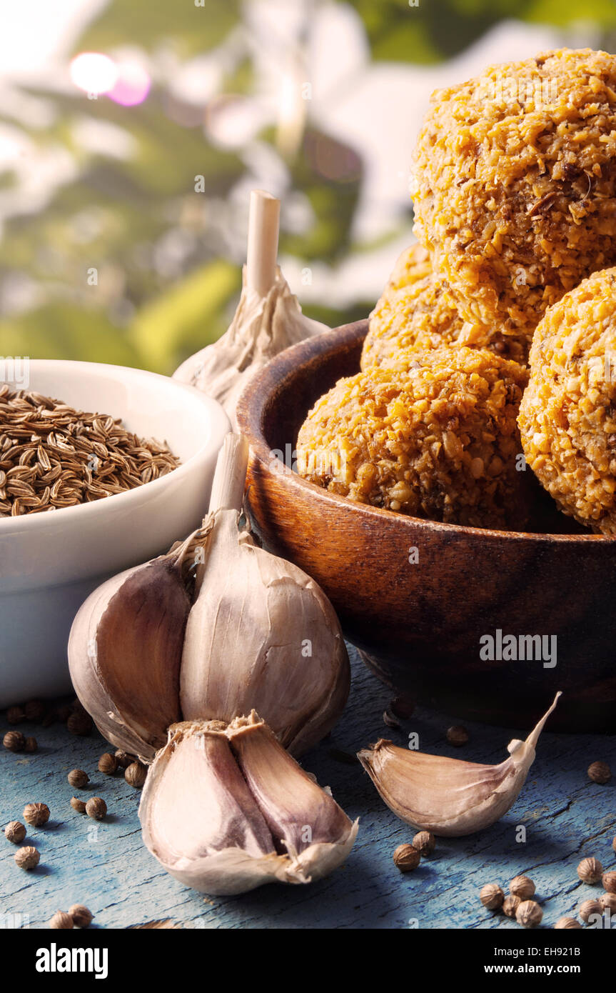 Healthy vegetarian falafel balls hi-res stock photography and images ...