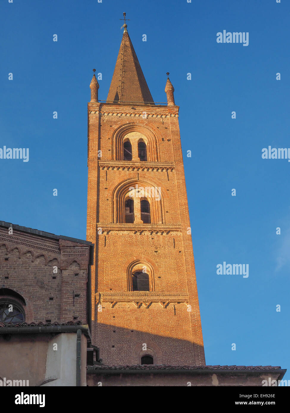 Chiesa di San Domenico gothic church in Chieri Italy Stock Photo - Alamy