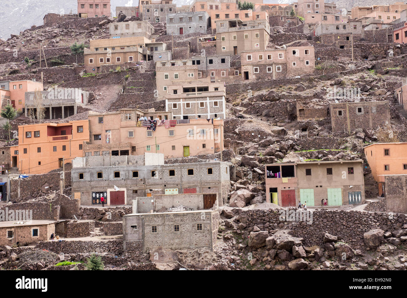 Berber Village, Atlas Mountains, Morocco Stock Photo - Alamy