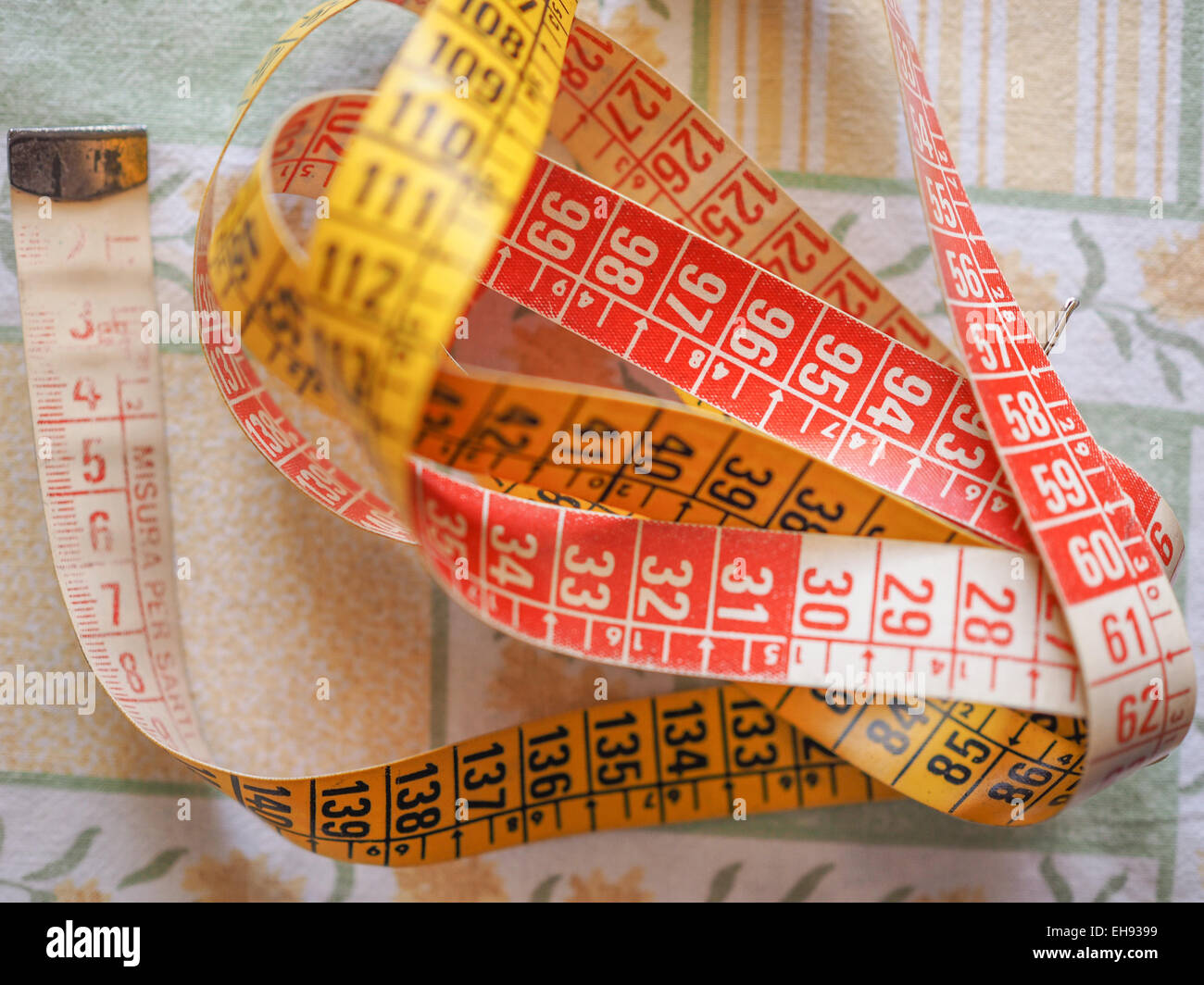 Measuring tape flexible ruler ribbon for tailoring Stock Photo - Alamy