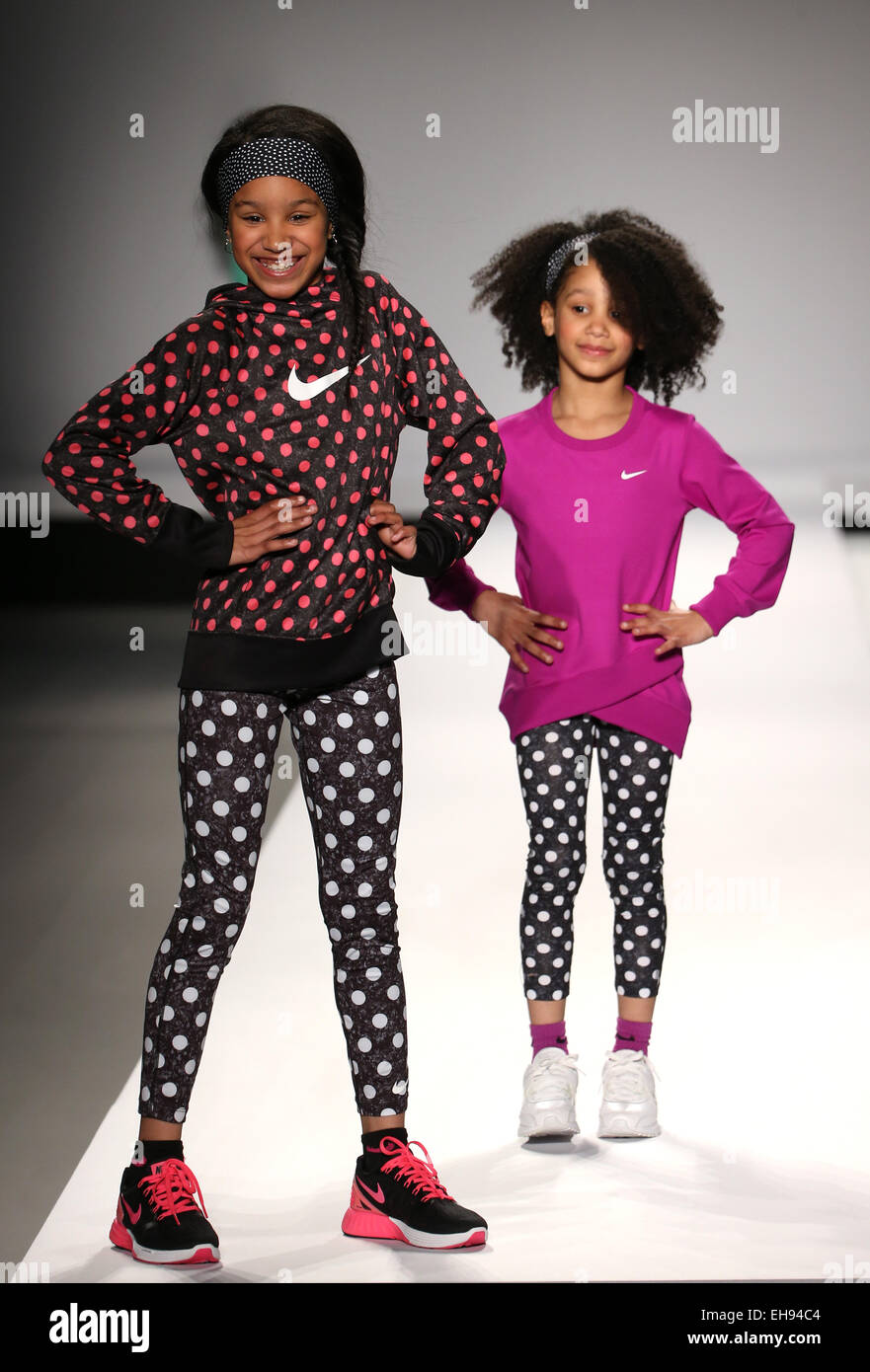 Child models walk the runway at the Nike Levi's Kids fashion show ...