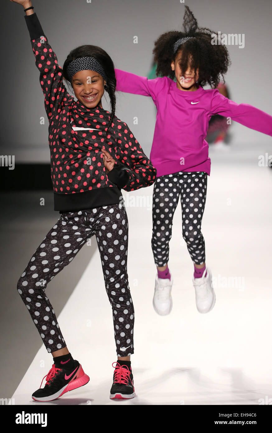 Child models walk the runway at the Nike Levi's Kids fashion show ...
