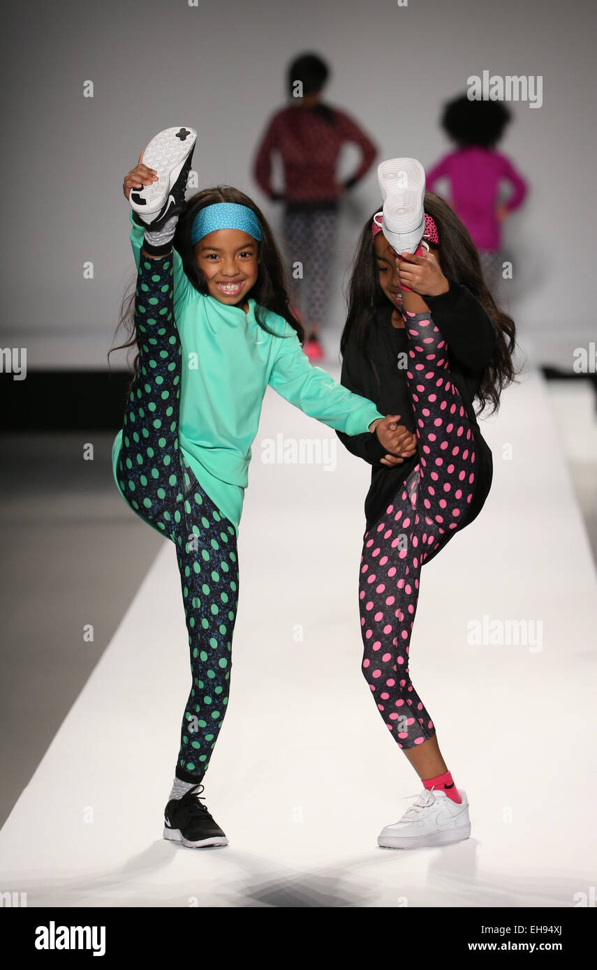 Child models walk the runway at the Nike Levi's Kids fashion show ...