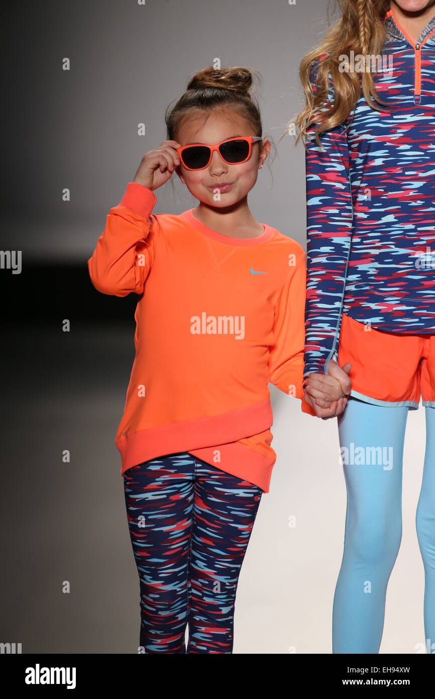 Child model walks the runway at the Nike Levi's Kids fashion show ...