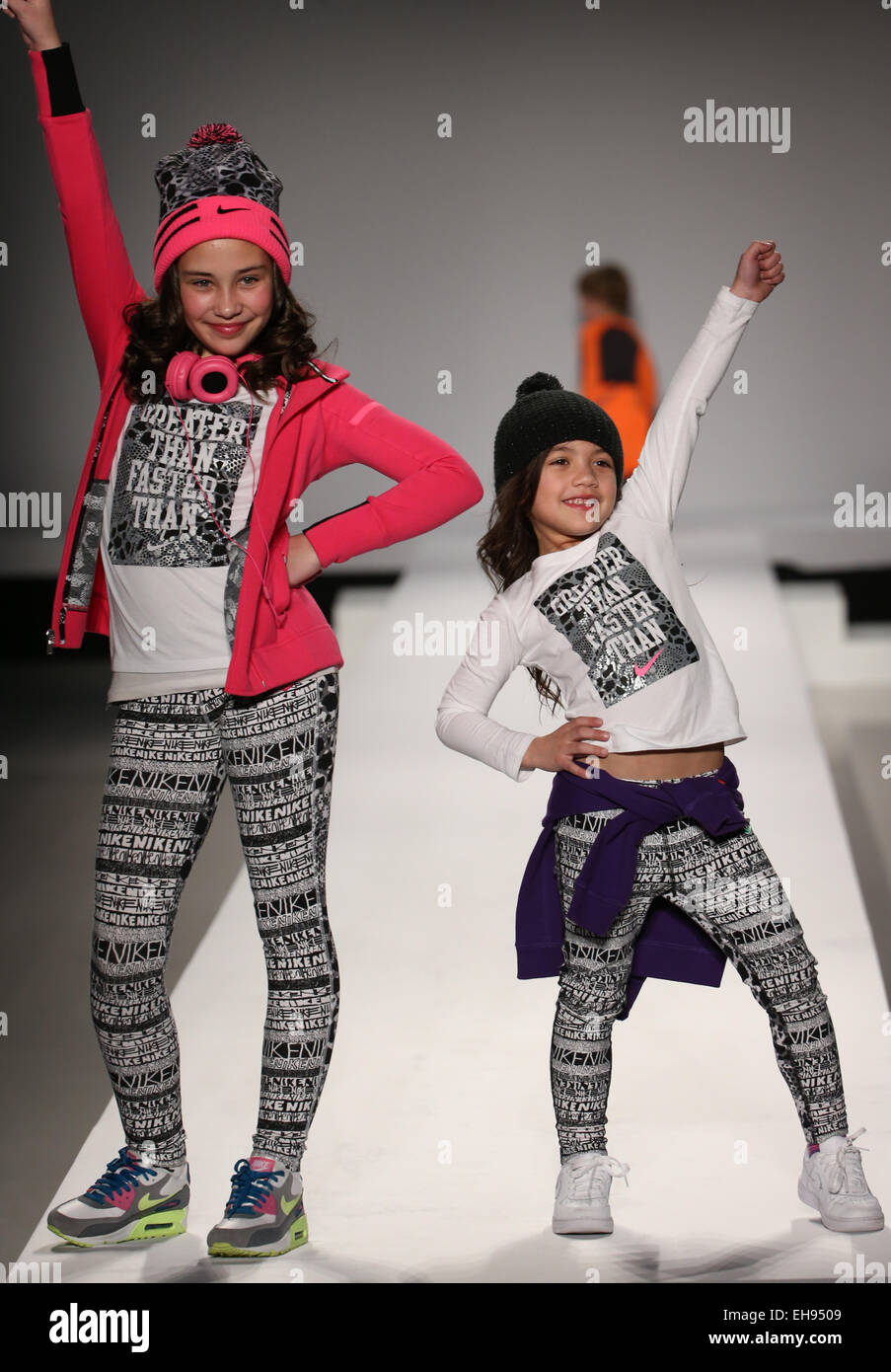 Child models walk the runway at the Nike Levi's Kids fashion show ...