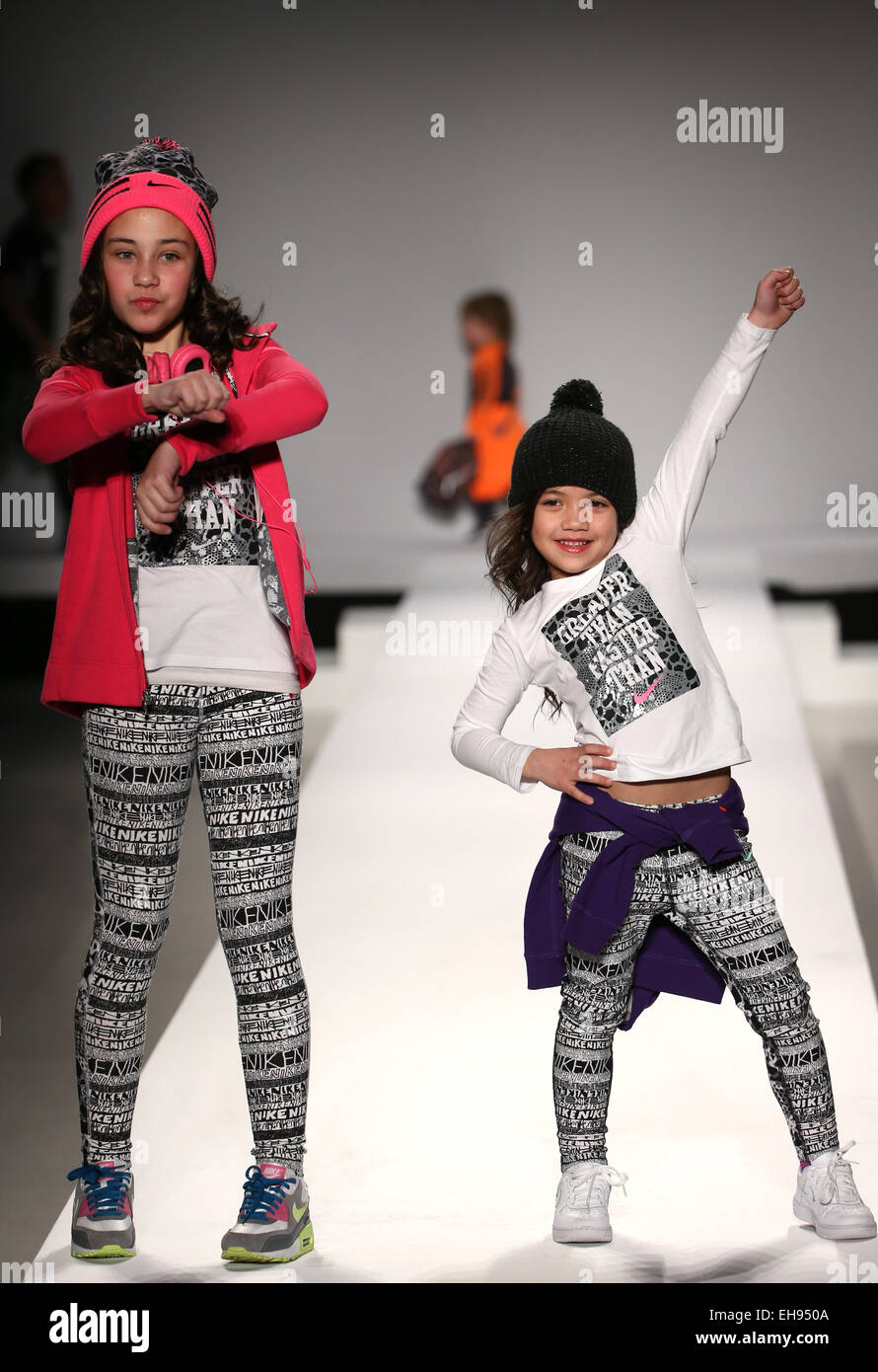 Child models walk the runway at the Nike Levi's Kids fashion show ...