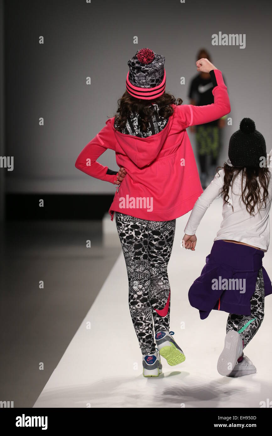 Child models walk the runway at the Nike Levi's Kids fashion show ...