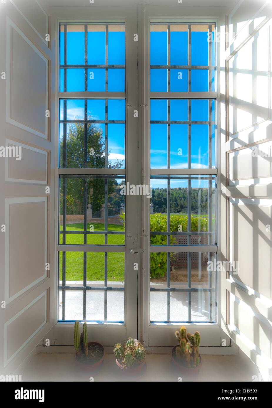 Looking outside to the sunshine Stock Photo - Alamy