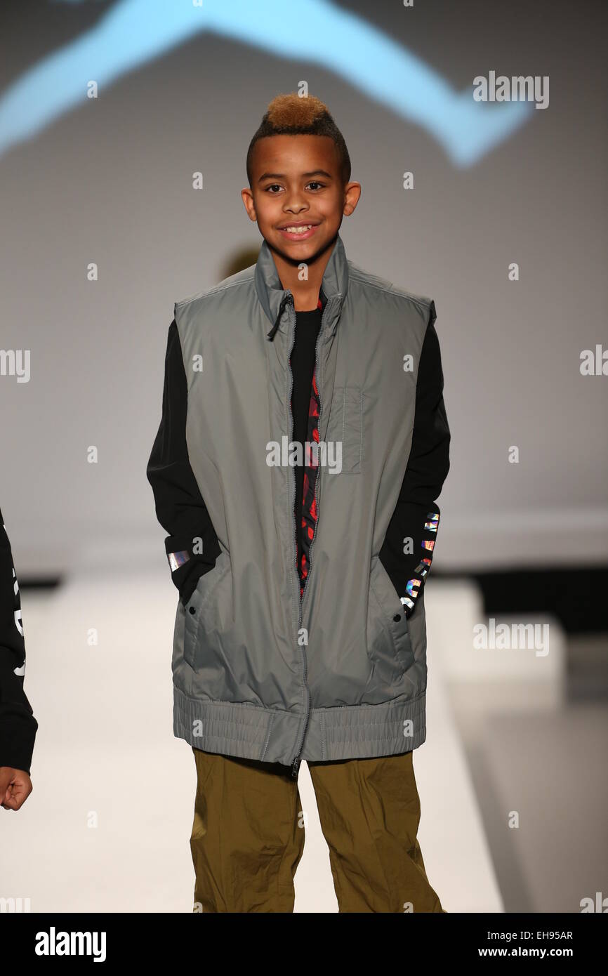 Child model walks the runway at the Nike Levi's Kids fashion show ...