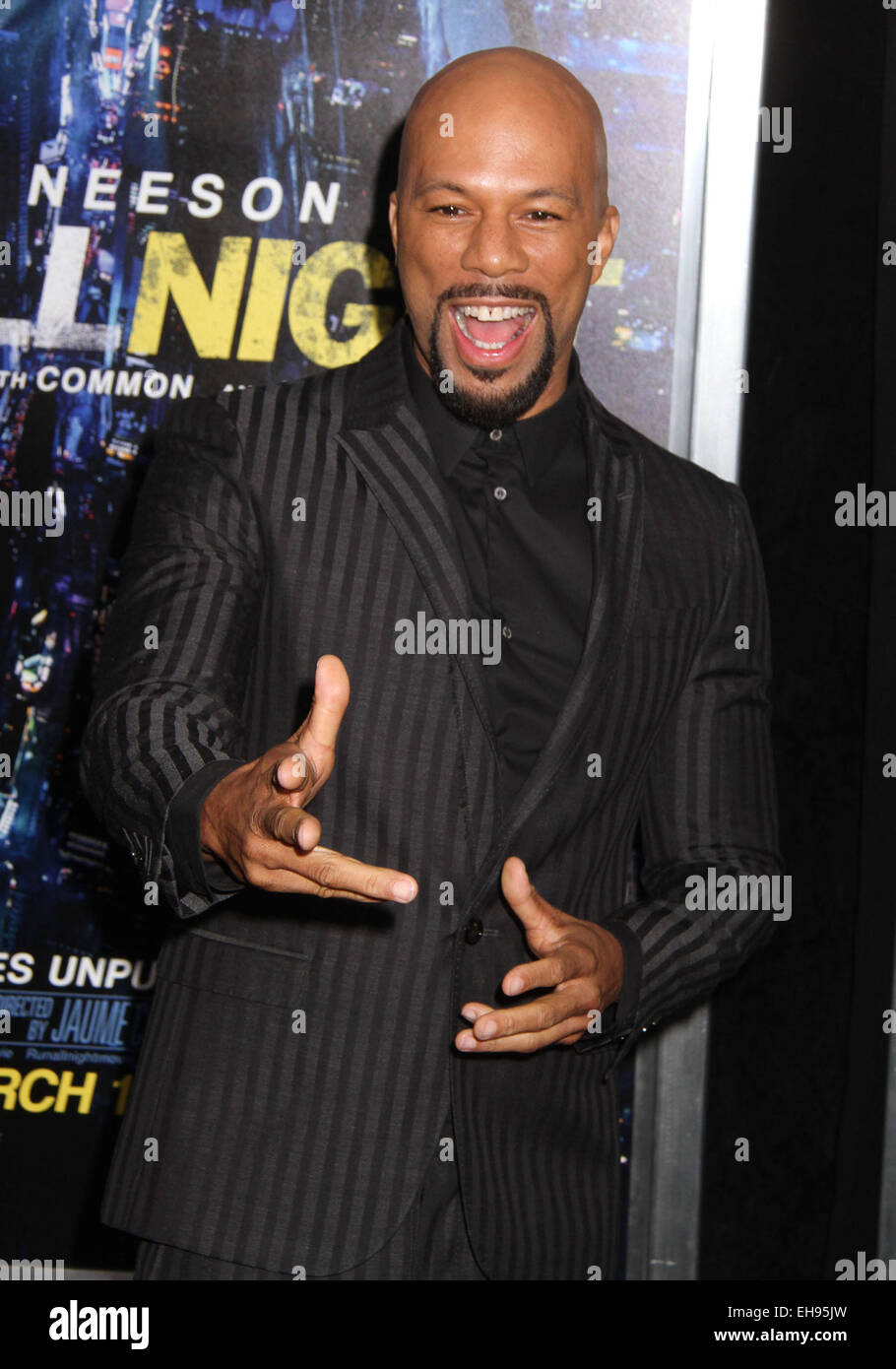 New York, New York, USA. 9th Mar, 2015. Actor/singer COMMON attends the ...