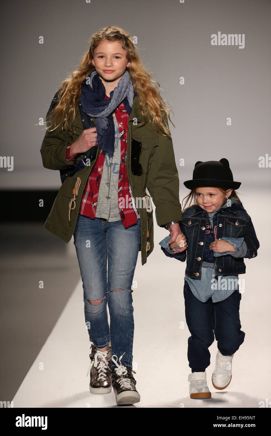 Child models walk the runway at the Nike Levi's Kids fashion show ...