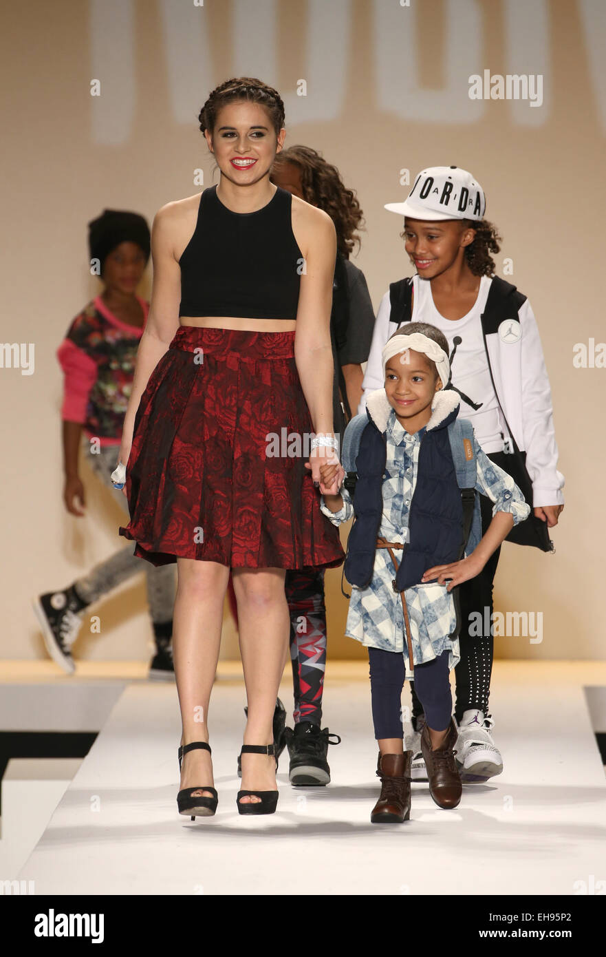 Children walk the runway at the Nike Levi's Kids fashion show during ...