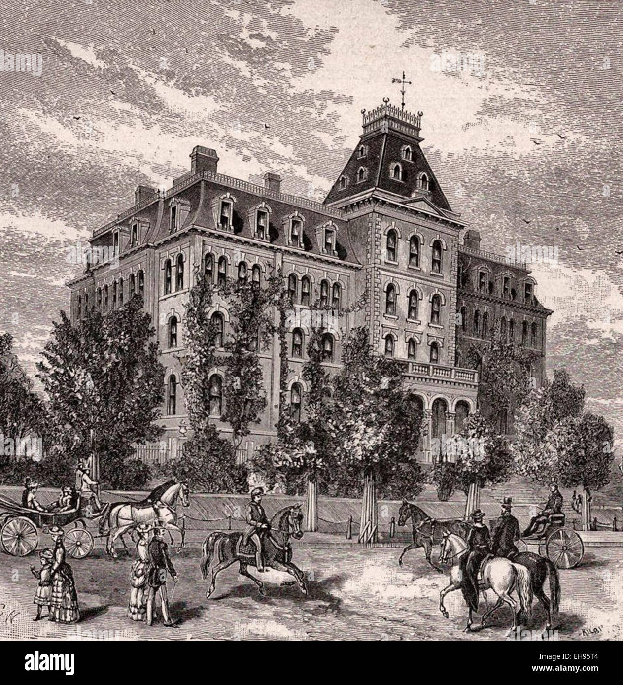 The Louise Home, Washington DC 1884 Stock Photo - Alamy