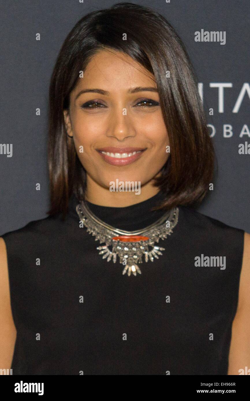 New York, NY, USA. 9th Mar, 2015. Freida Pinto at arrivals for INDIA'S ...