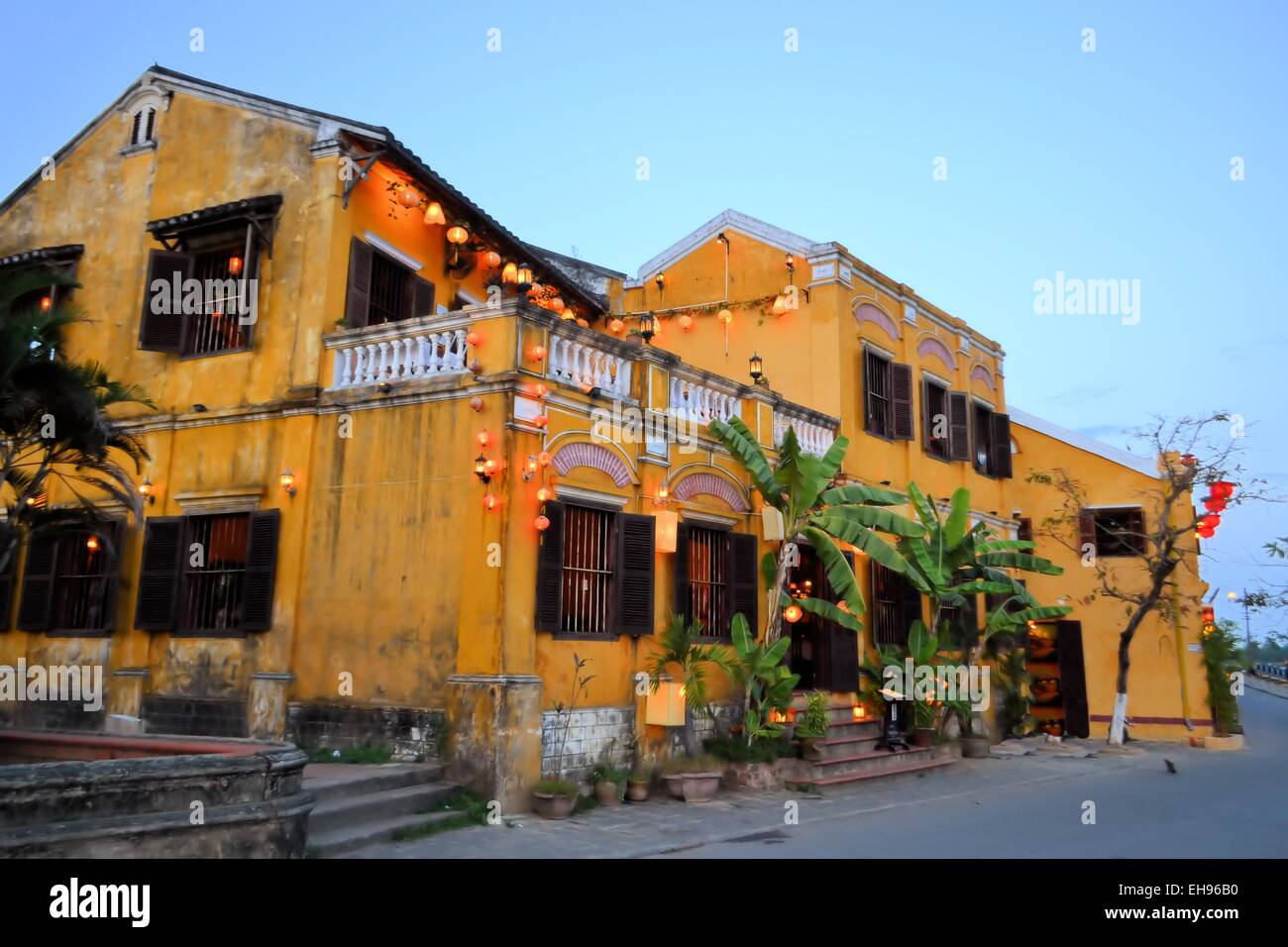 Hoi An ancient town with Chinese architecture, Vietnam Stock Photo - Alamy