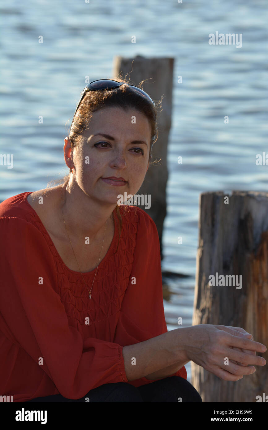Lost woman on beach hi-res stock photography and images - Alamy