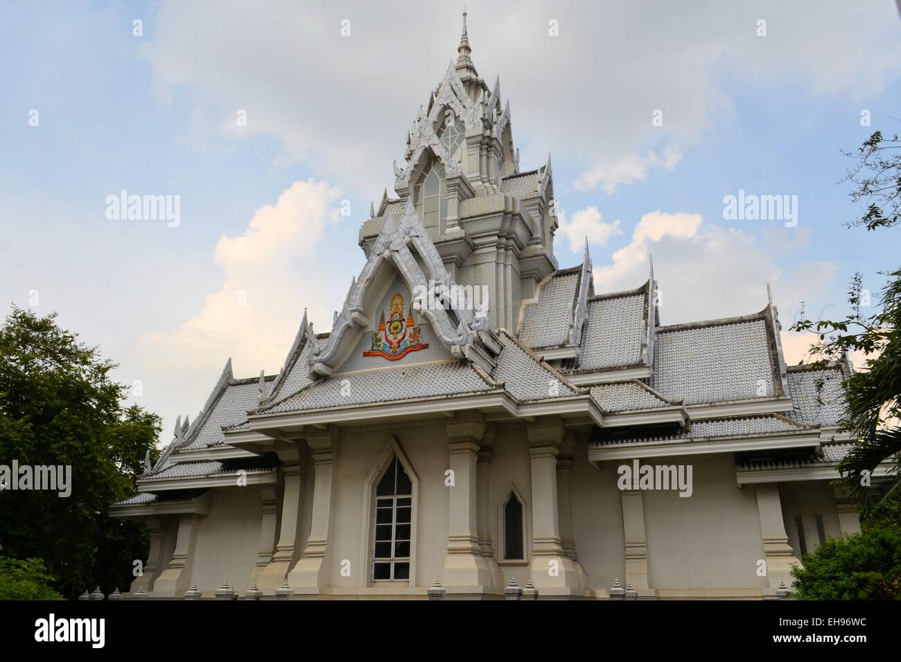 Grey temple at the National Library, Bangkok ,Thailand Stock Photo - Alamy