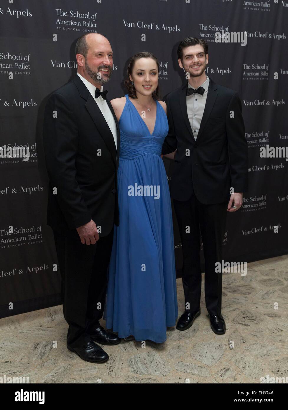 New York, NY, USA. 9th Mar, 2015. Thomas Kikta, Emily Kikta, Peter ...