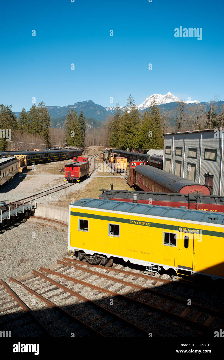 The West Coast Heritage Railway Park and Museum. Squamish BC, Canada ...