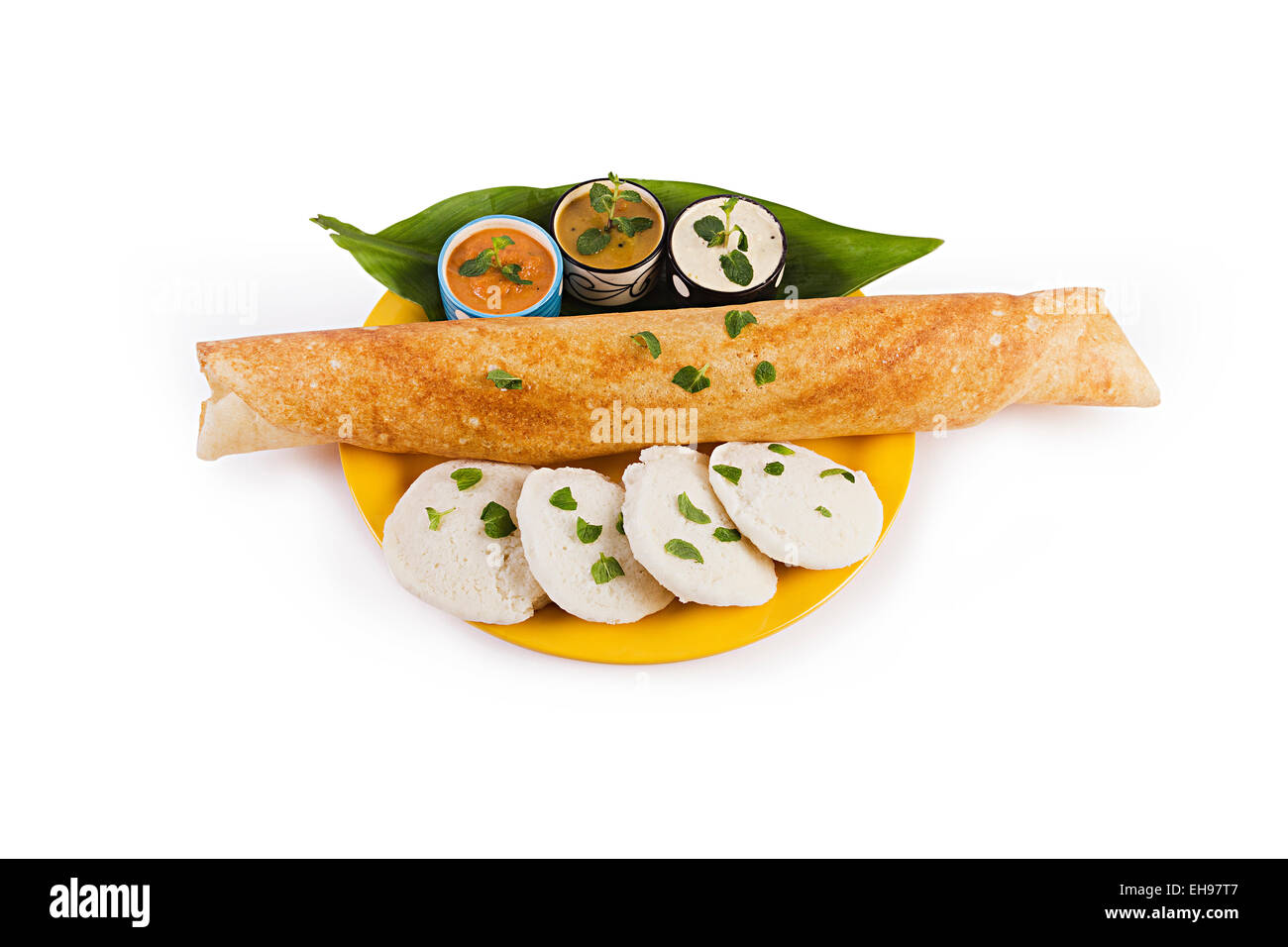 South Indian Dish Idli and Sambar Dosa Nobody Stock Photo - Alamy