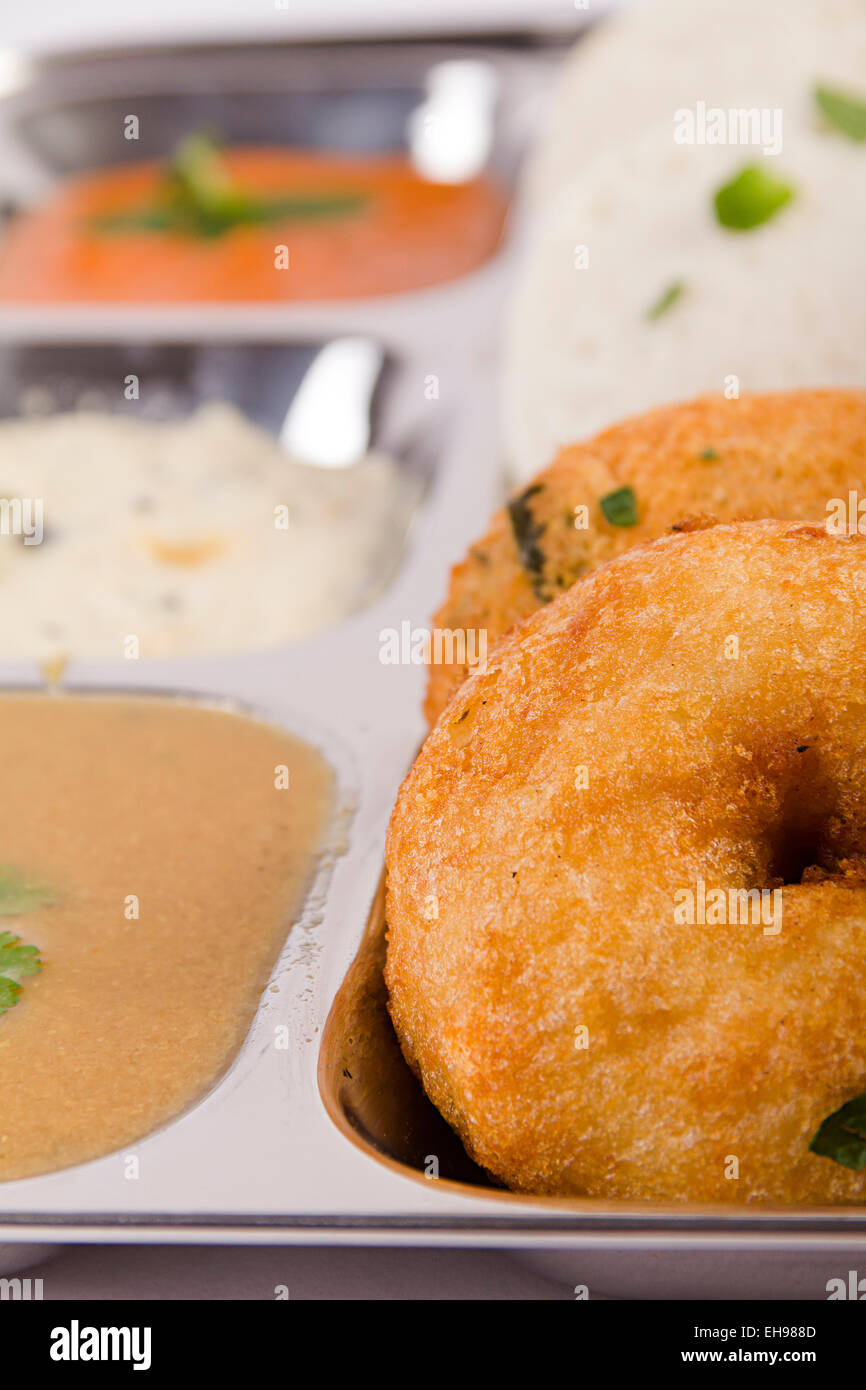 South Indian Dish Vada Sambar Nobody Stock Photo - Alamy