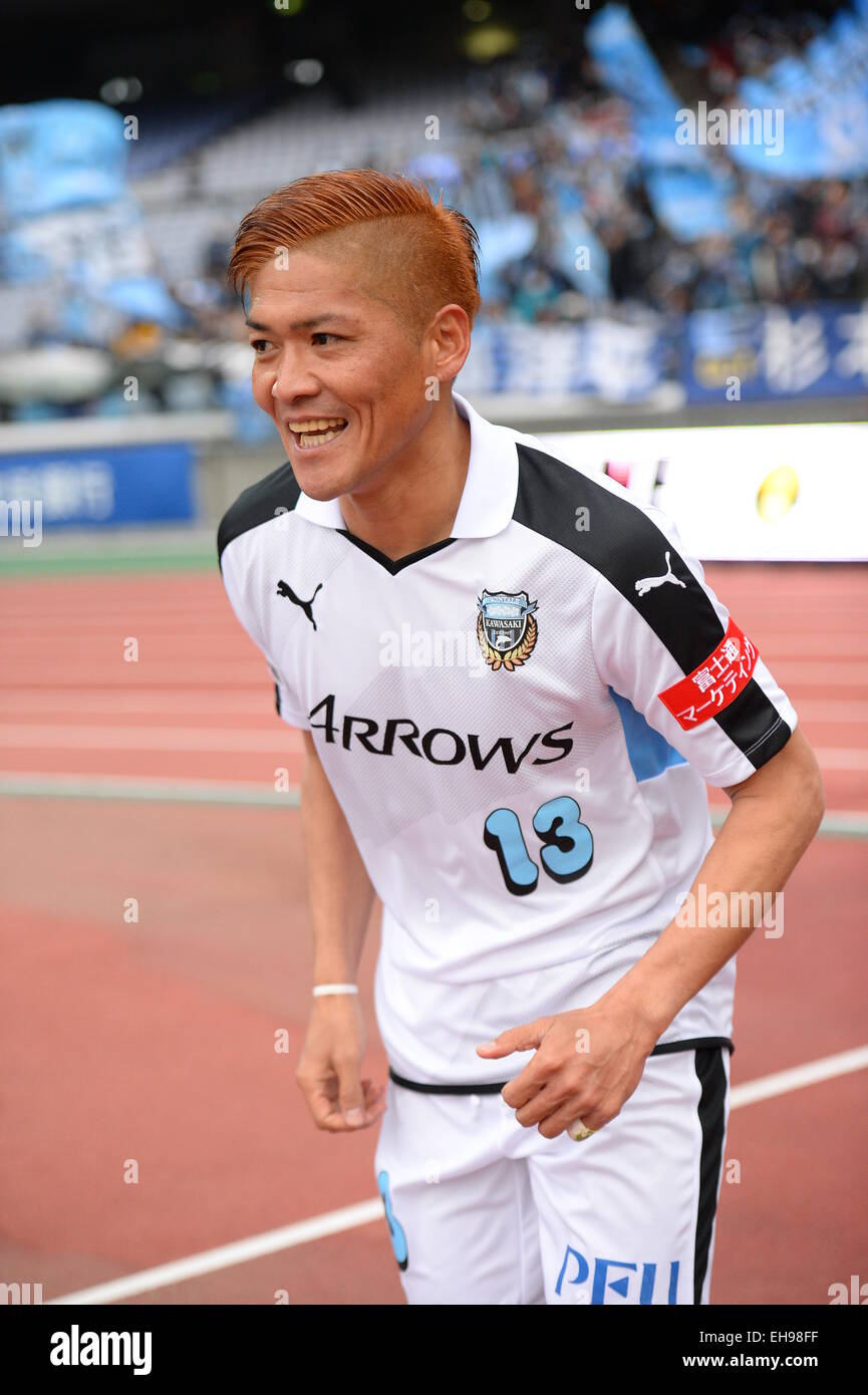 Kanagawa, Japan. 7th Mar, 2015. Yoshito Okubo (Frontale) Football ...