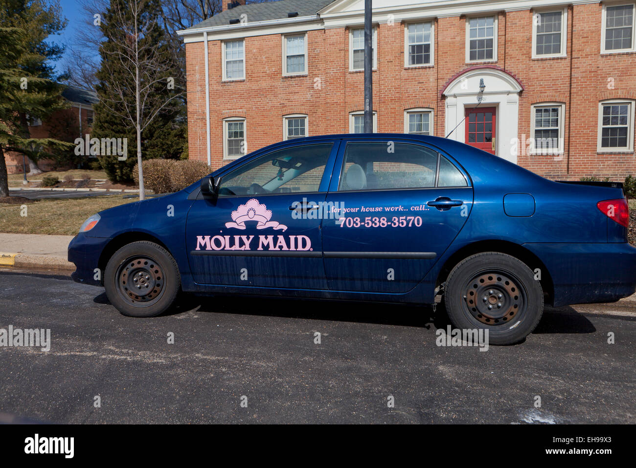 Maid service company car - USA Stock Photo - Alamy