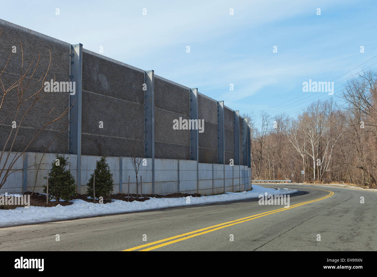 Highway sound barrier hi-res stock photography and images - Alamy