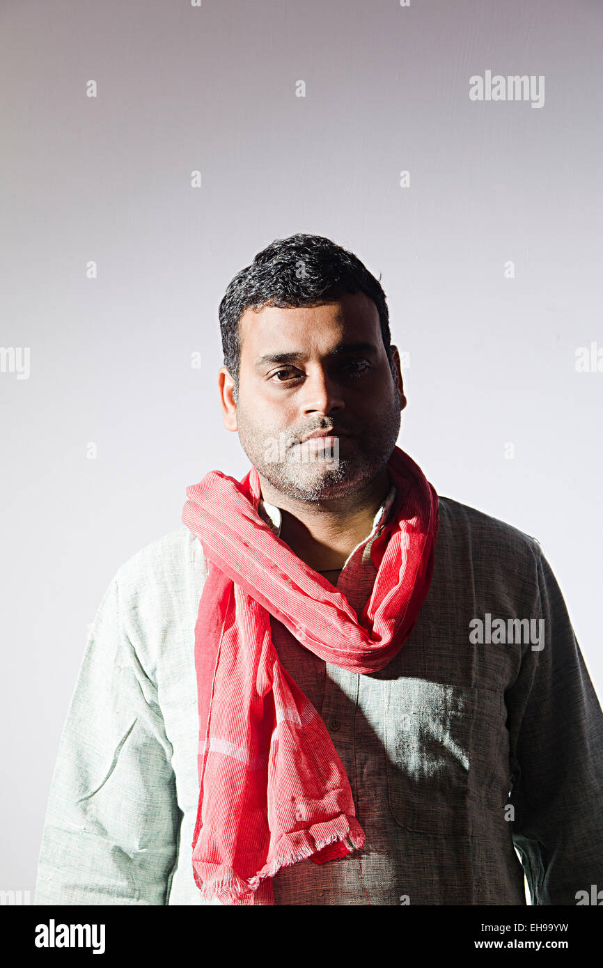 1 indian Rural man standing Stock Photo - Alamy