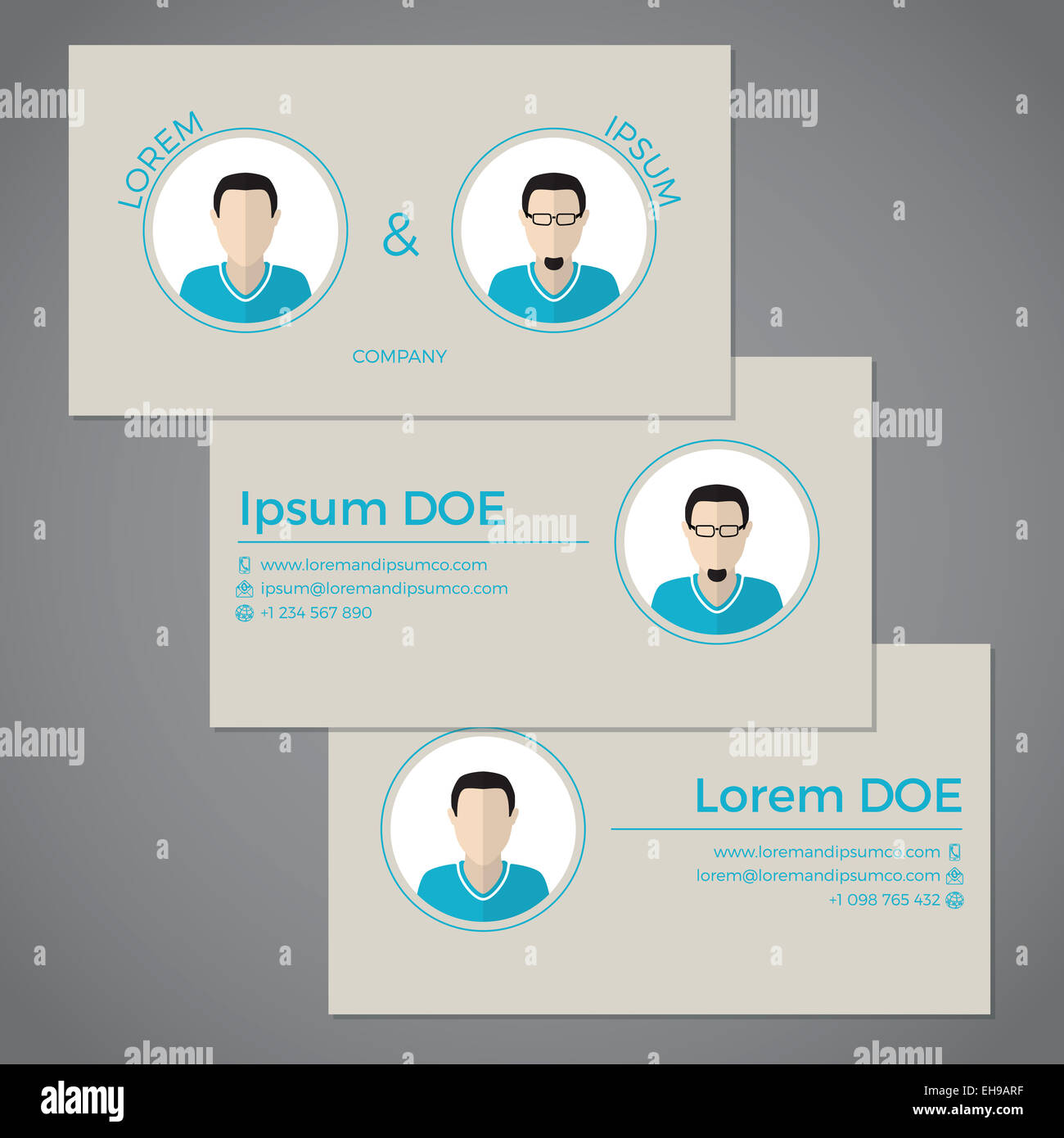 Visiting card set hi-res stock photography and images - Alamy