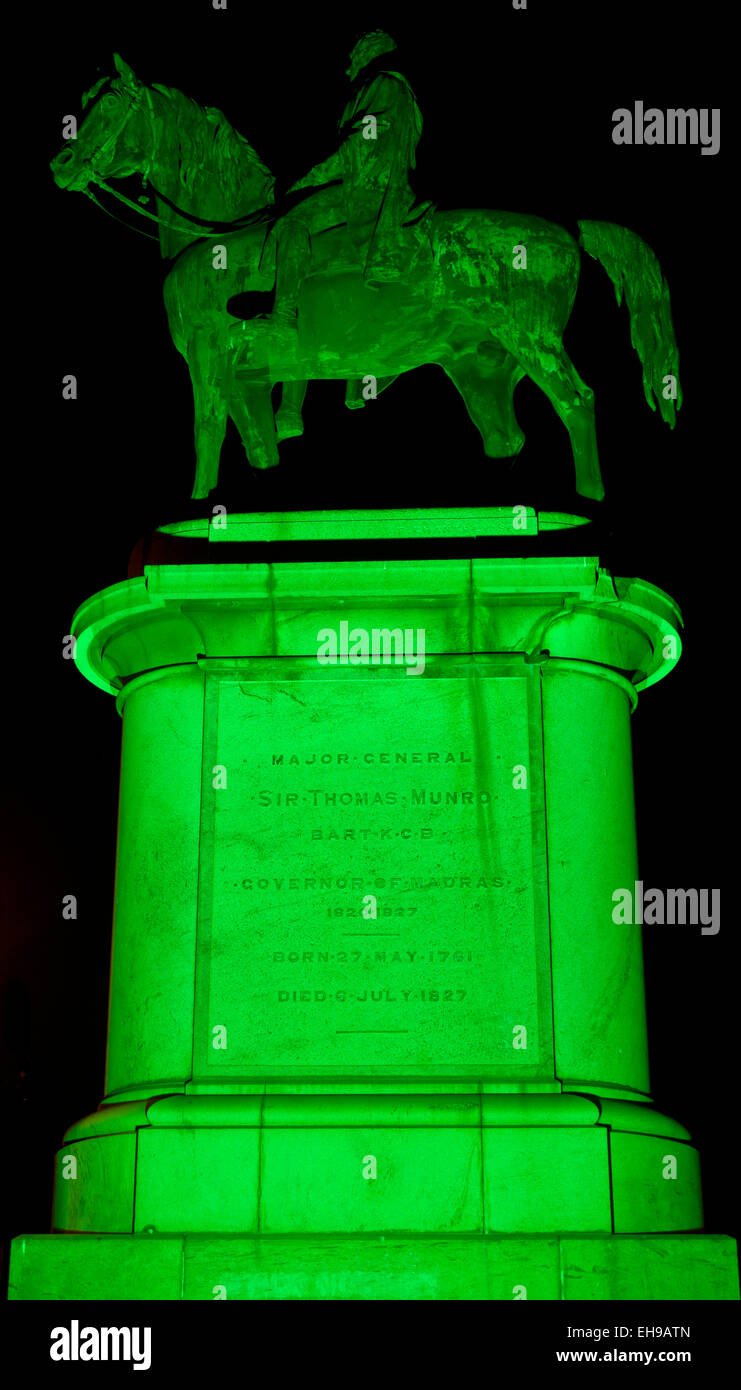 Munro statue at Island Ground,Chennai,Tamilnadu,India Stock Photo - Alamy