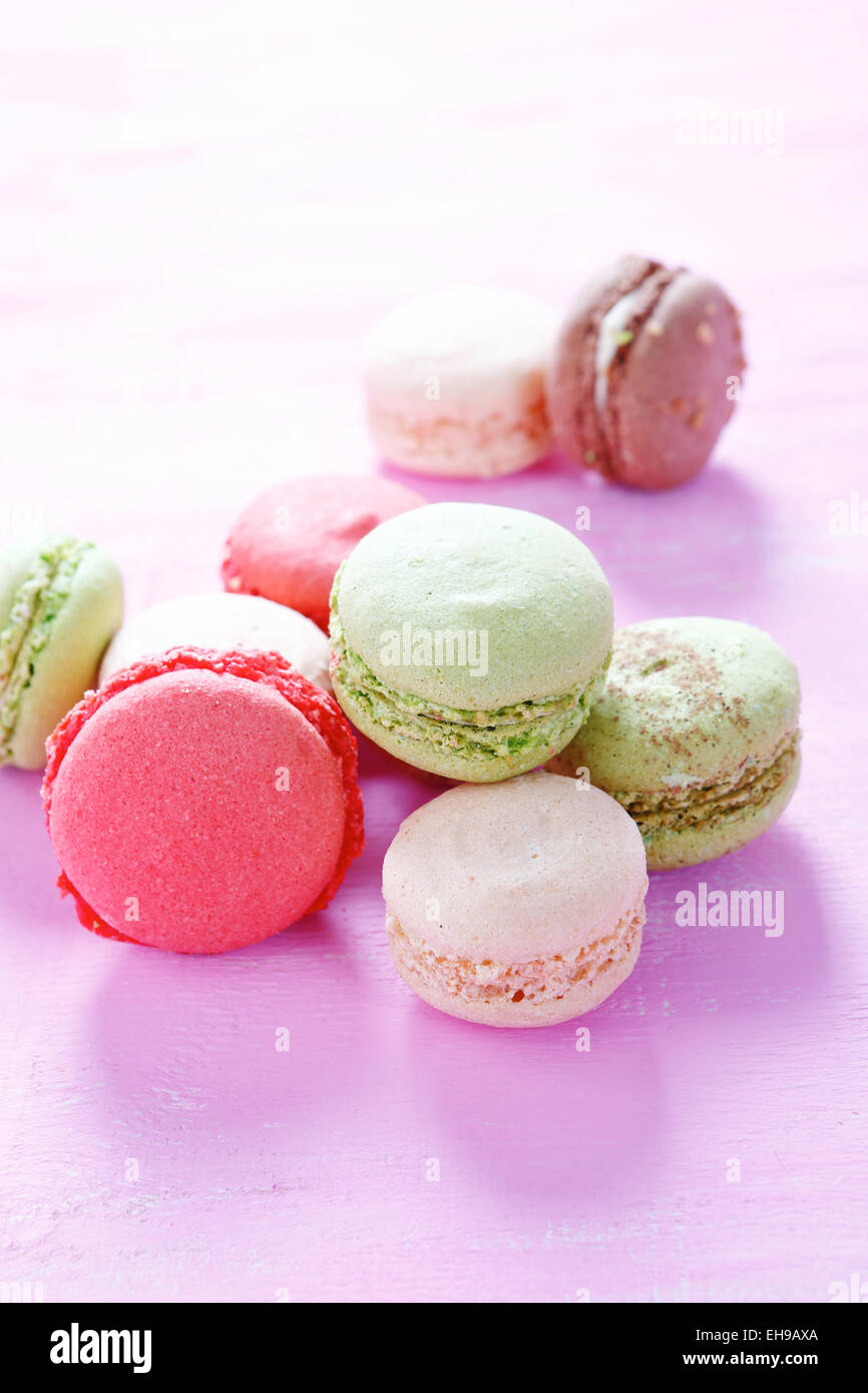 Sweet color macaroon , food Stock Photo - Alamy