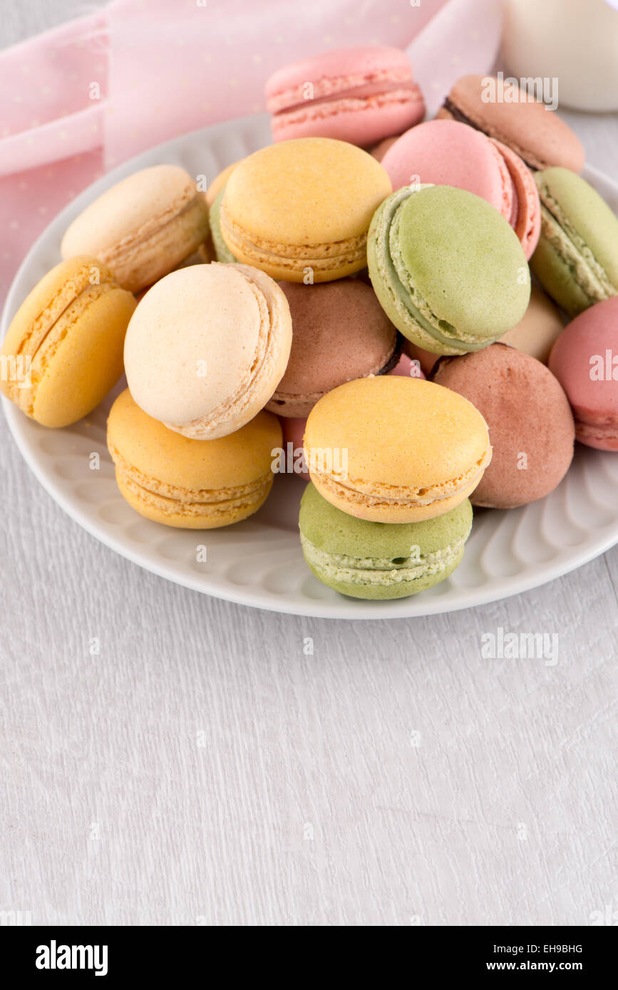Classic Macarons with Raspberry, Coffee, Chocolate and Pistachios ...