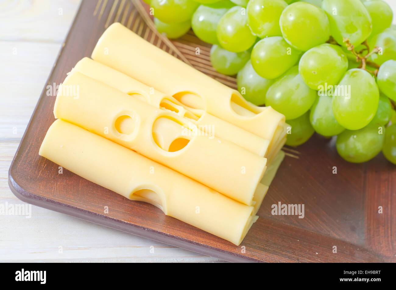 cheese and grape Stock Photo - Alamy
