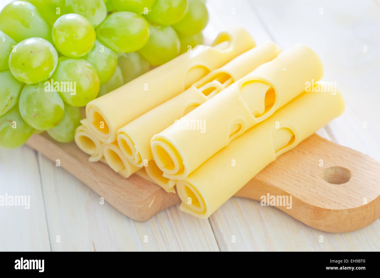 cheese and grape Stock Photo - Alamy
