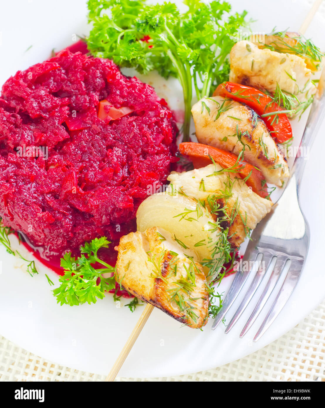 Maroon chicken hi-res stock photography and images - Alamy