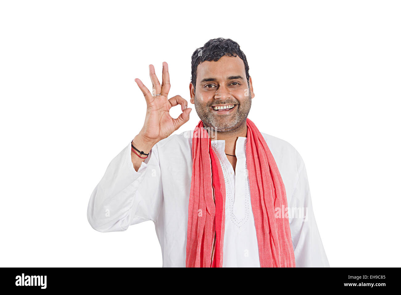 Indian man ok sign hi-res stock photography and images - Alamy