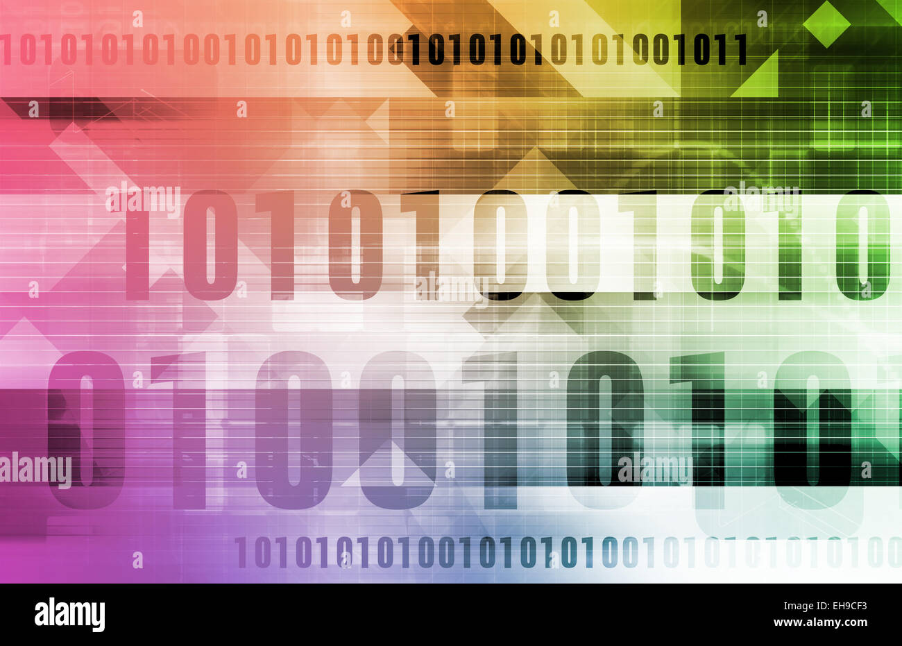 Digital Code Background as a Technology Concept Stock Photo - Alamy