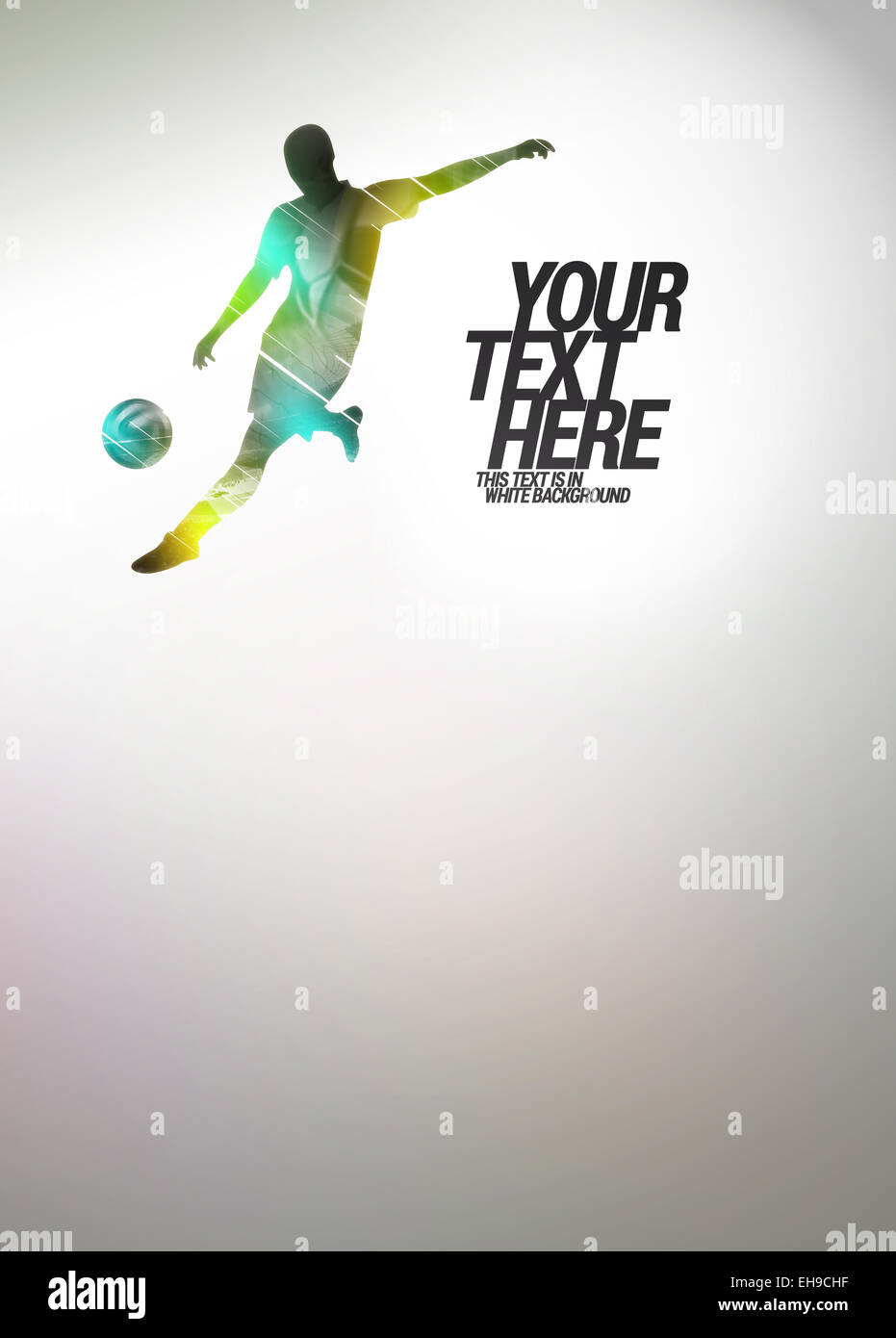 Football or soccer invitation poster, flyer and other advert background ...