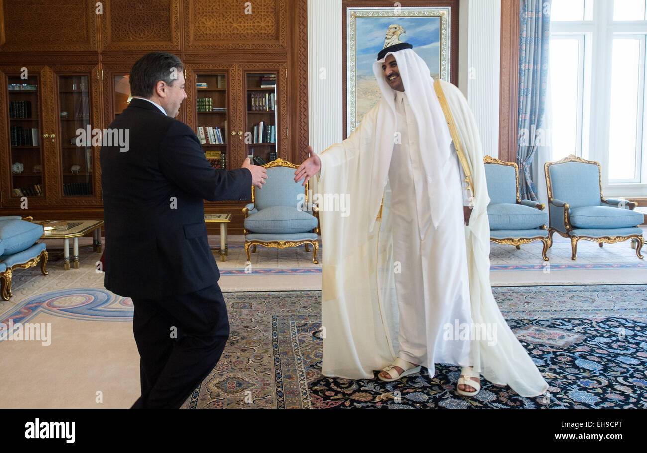 Doha, Qatar. 10th Mar, 2015. German Minister of Economics and Energy ...