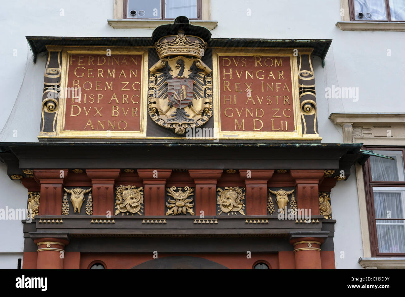 The decorative Swiss Gate (Schweizertor) in the Hofburg Imperial Palace ...
