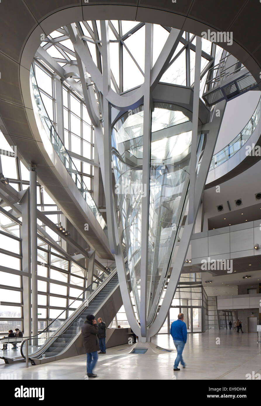 Interior View from entrance. Musée des Confluences, Lyon, France ...