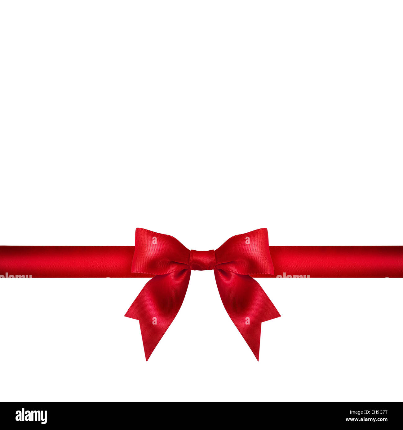 Package tied up with red ribbon Cut Out Stock Images & Pictures - Alamy