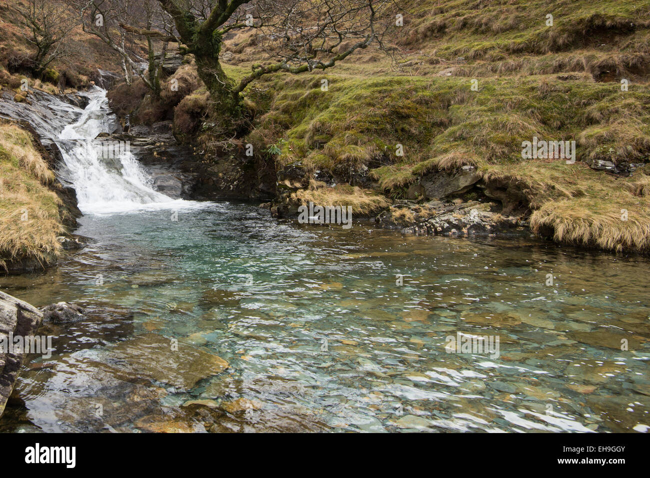 Watkins path waterfall, snowdon hi-res stock photography and images - Alamy