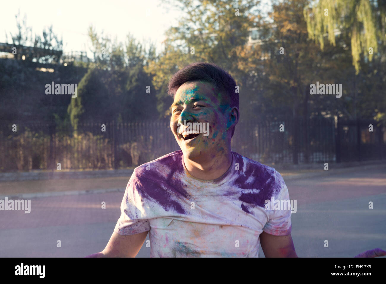 Young man paint color hi-res stock photography and images - Alamy