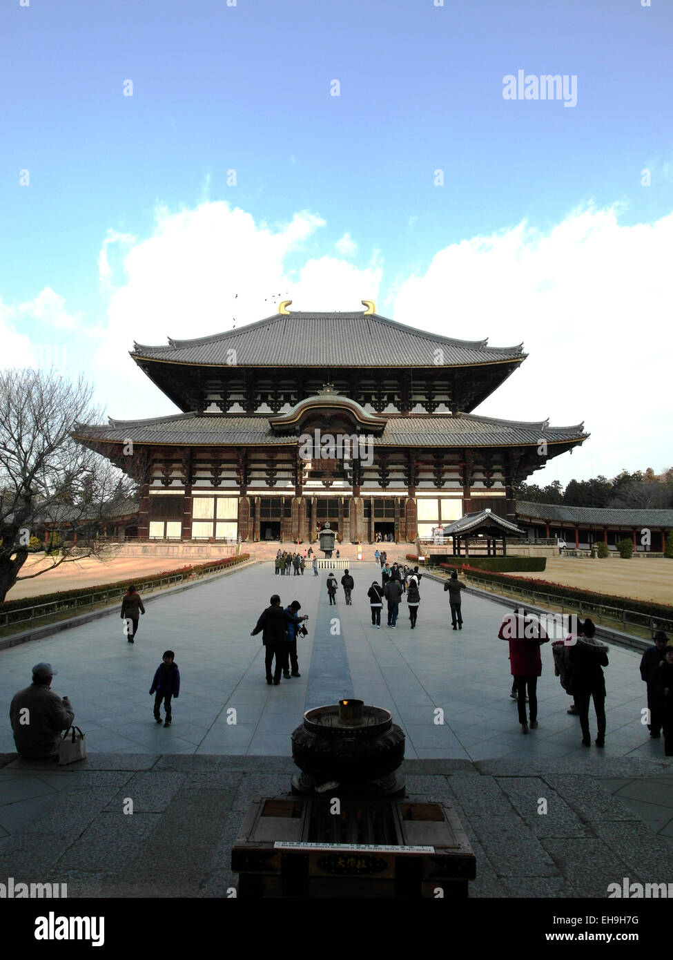 Nara, Japan - 11th, Janurary, 2012: Todai-ji buddhist temple, the ...