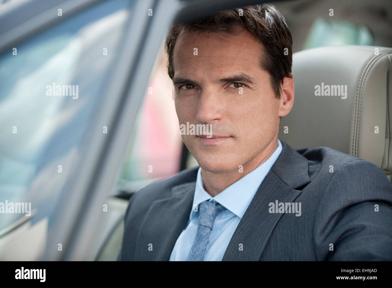 Man driving car Stock Photo - Alamy
