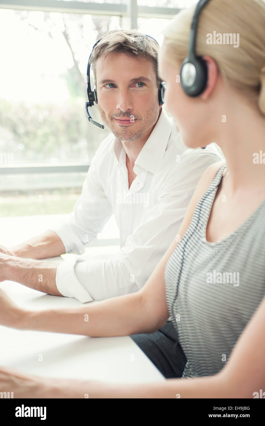 Call centre workers hi-res stock photography and images - Alamy